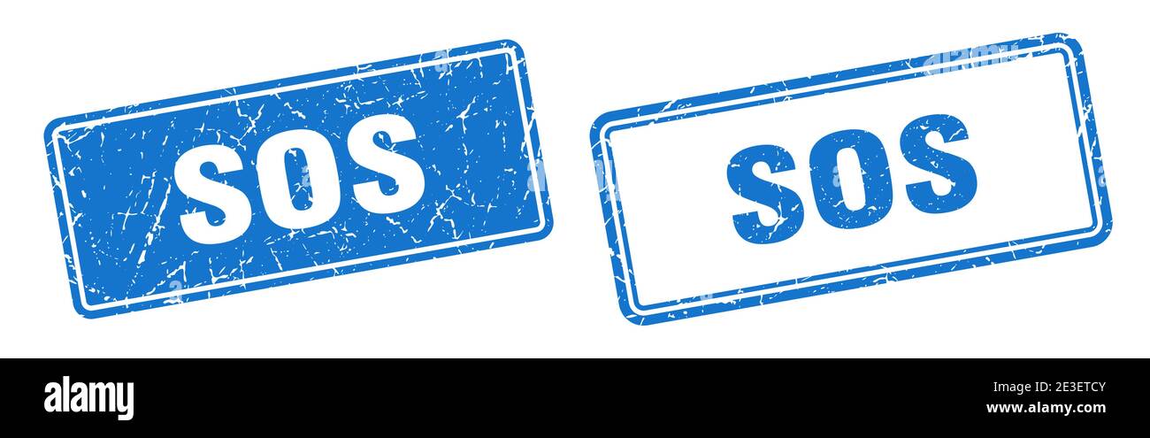 sos square stamp. sos grunge sign set Stock Vector Image & Art - Alamy