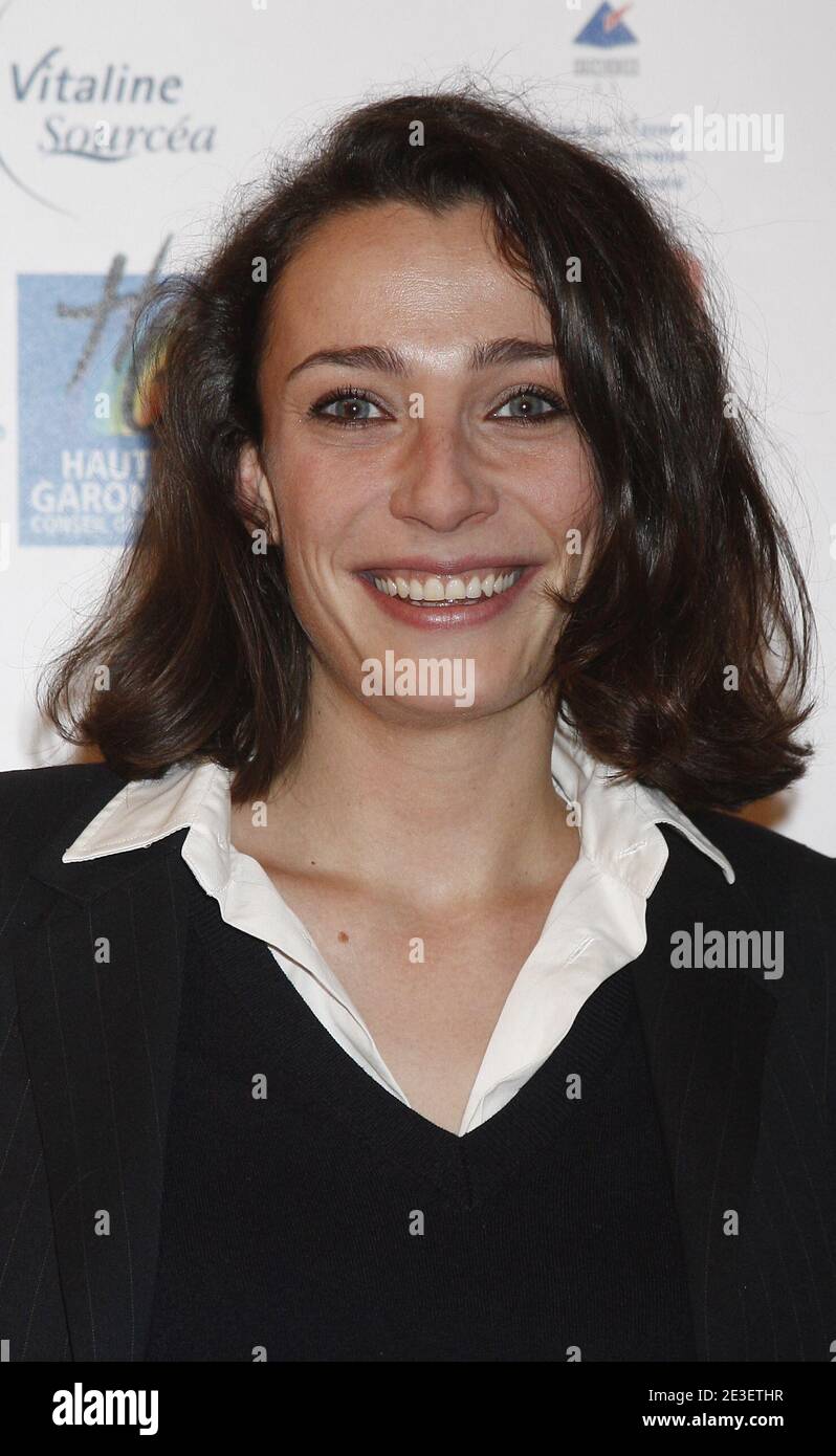 Caroline Bourg attending the 11th Luchon Television Film Festival in ...