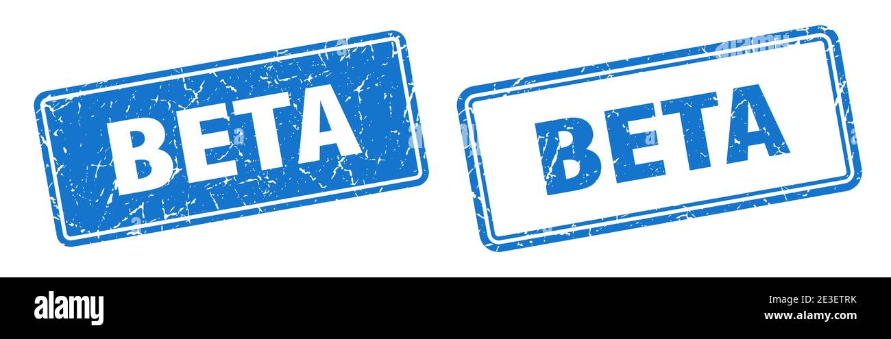 beta square stamp. beta grunge sign set Stock Vector Image & Art - Alamy