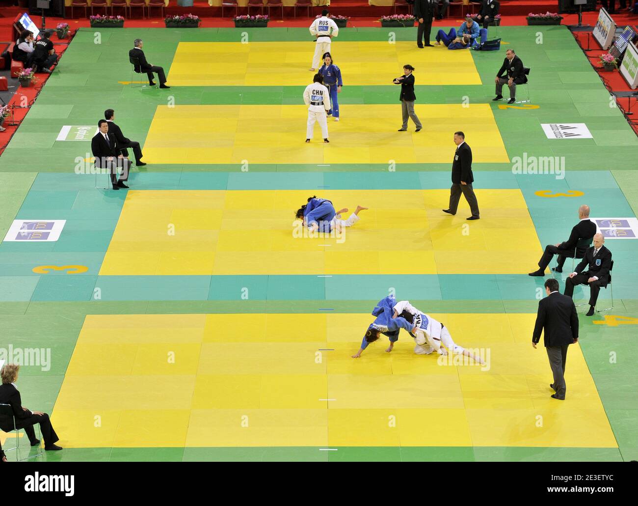 Atmosphere during the Judo Paris International tournament at the Bercy ...