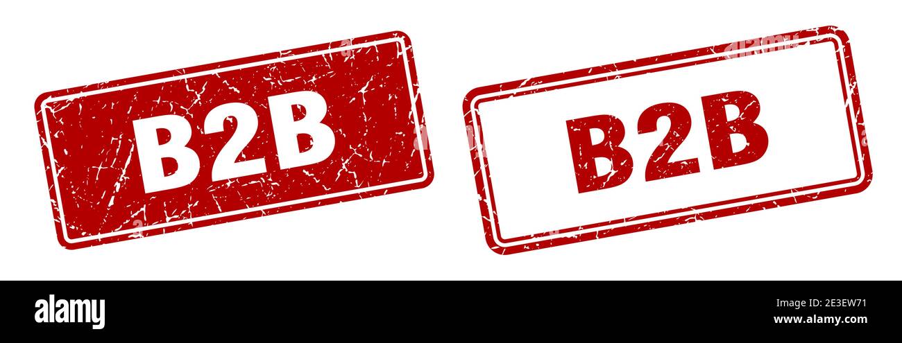 b2b square stamp. b2b grunge sign set Stock Vector Image & Art - Alamy