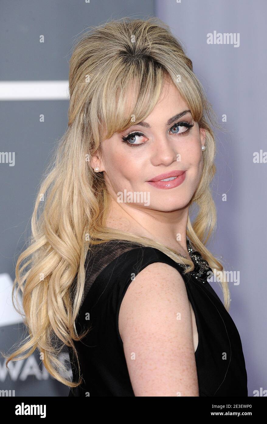 Duffy arriving at the 51st Annual Grammy Awards, held at the Staples ...