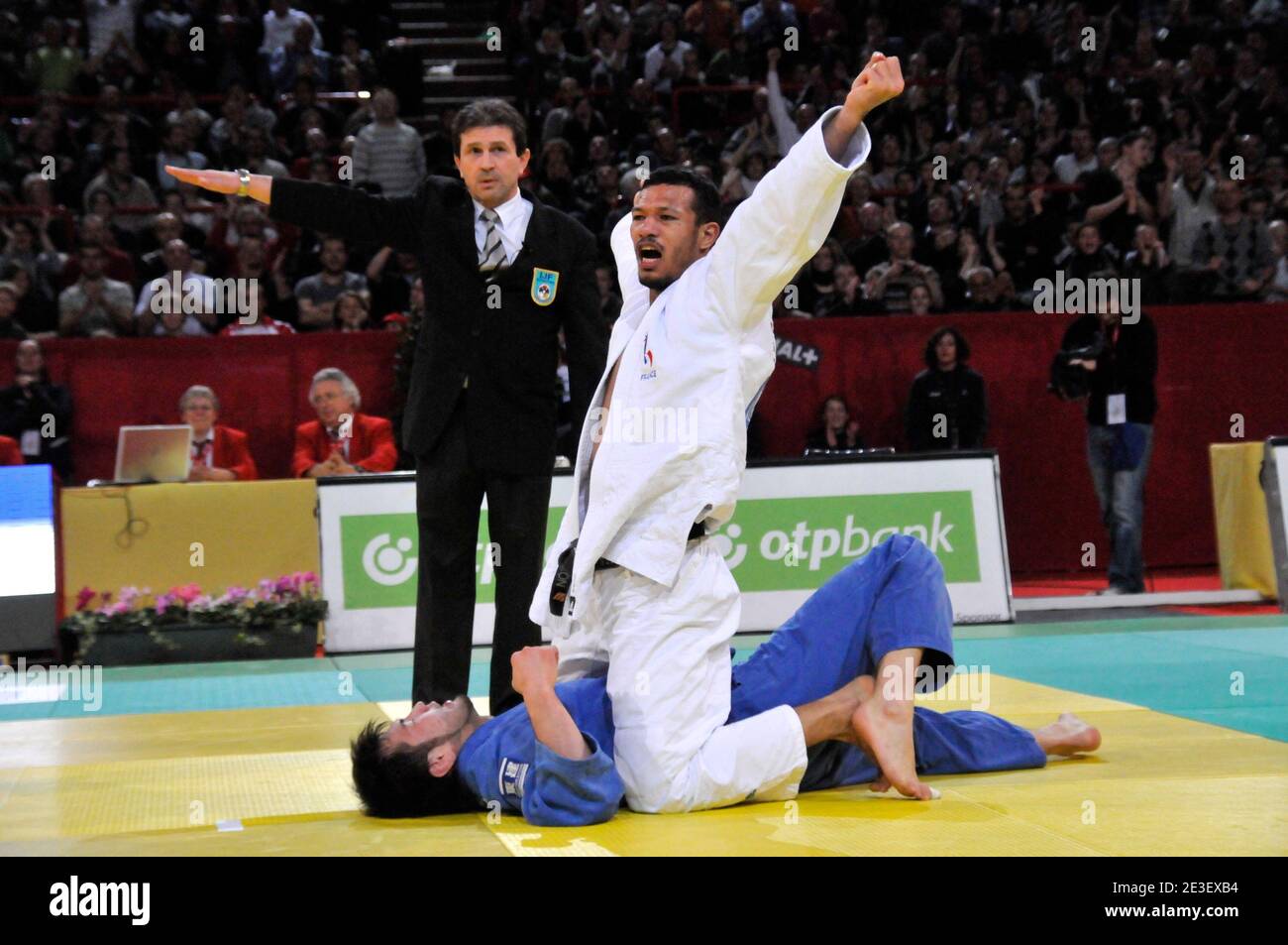 France's Dafreville Yves Matthieu in his -90kg judo Paris International ...