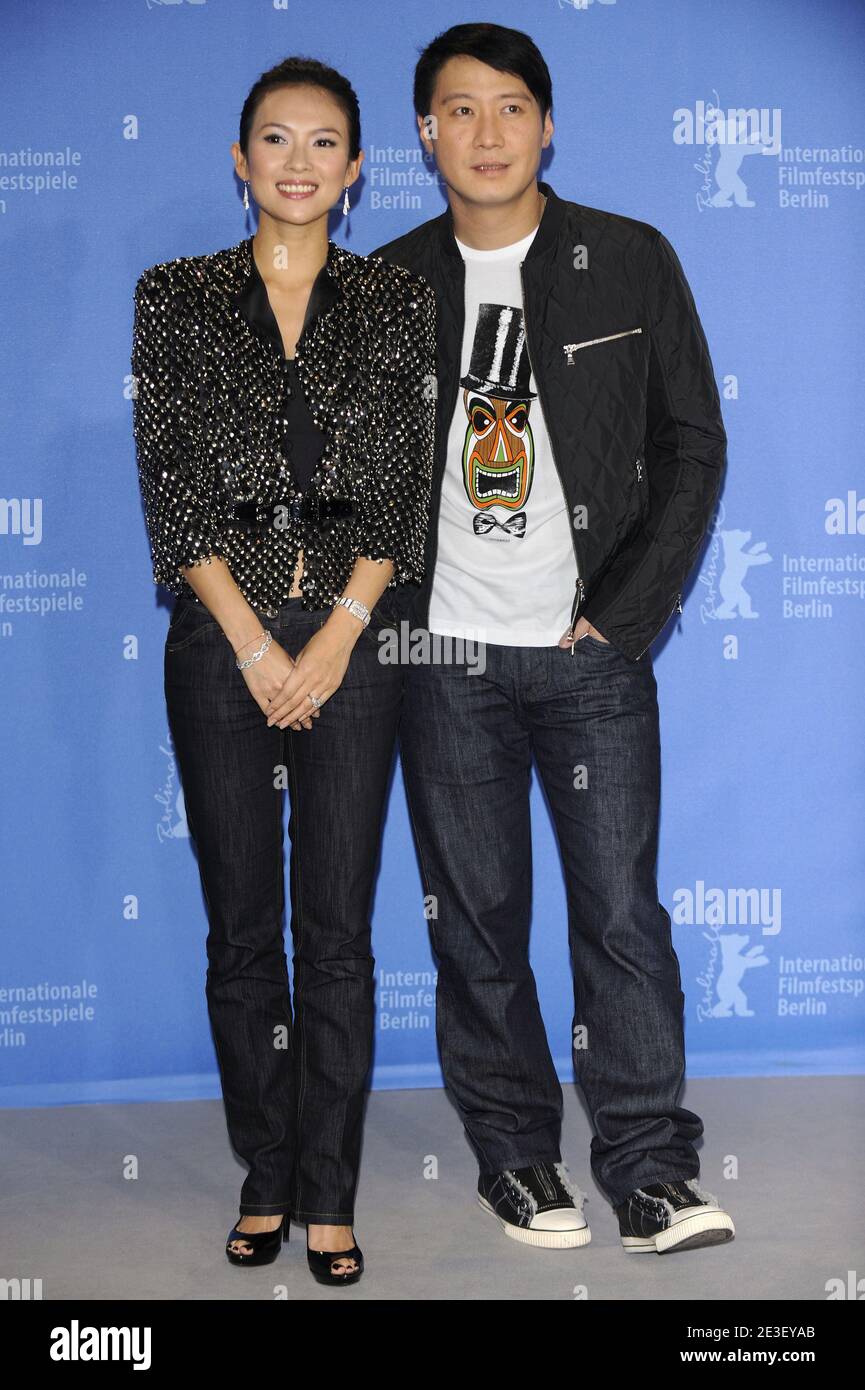 Actress Zhang Ziyi and actor Leon Lai attend the photocall for 'Forever ...