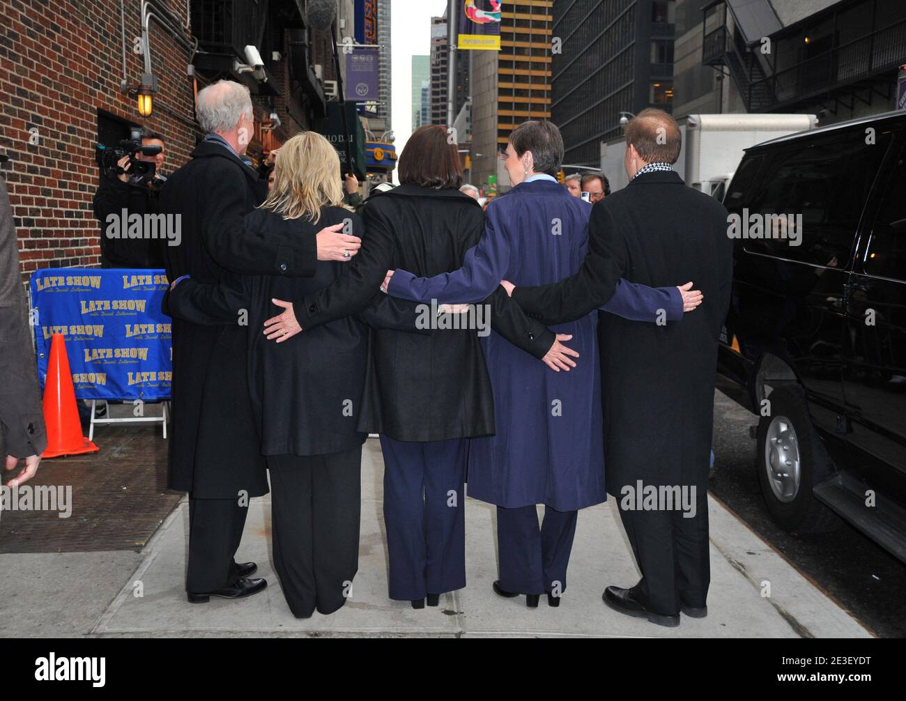 (L-R) The crew of Flight 1549, 'Miracle on the Hudson', Captain Chesley ...