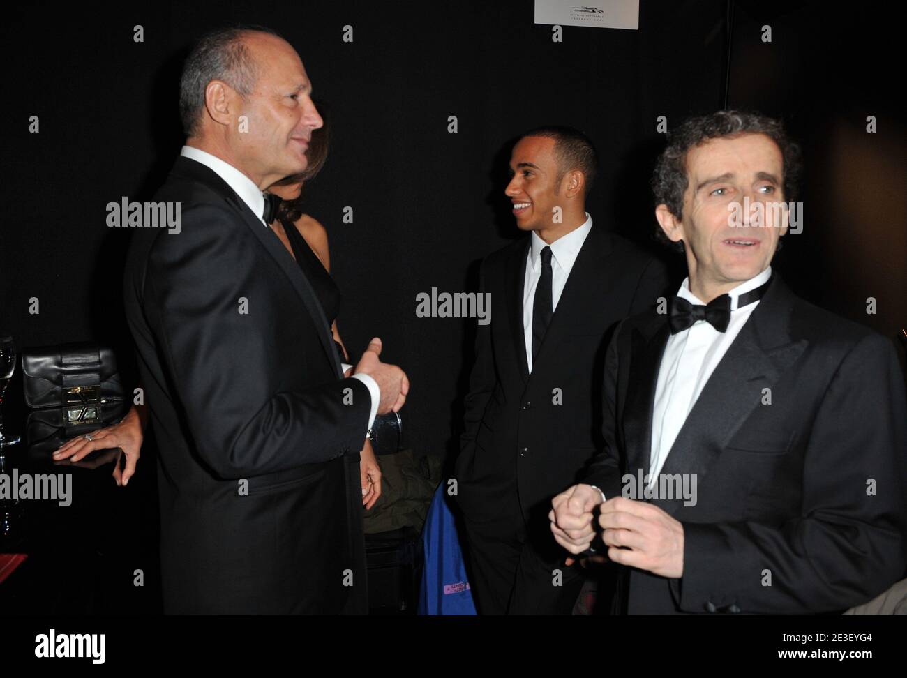 Ron Dennis, Lewis Hamilton and Alain Prost attending the 24th ...