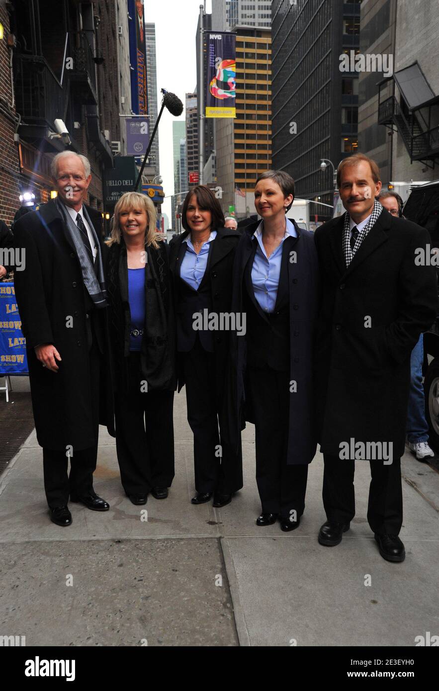 (L-R) The crew of Flight 1549, 'Miracle on the Hudson', Captain Chesley ...