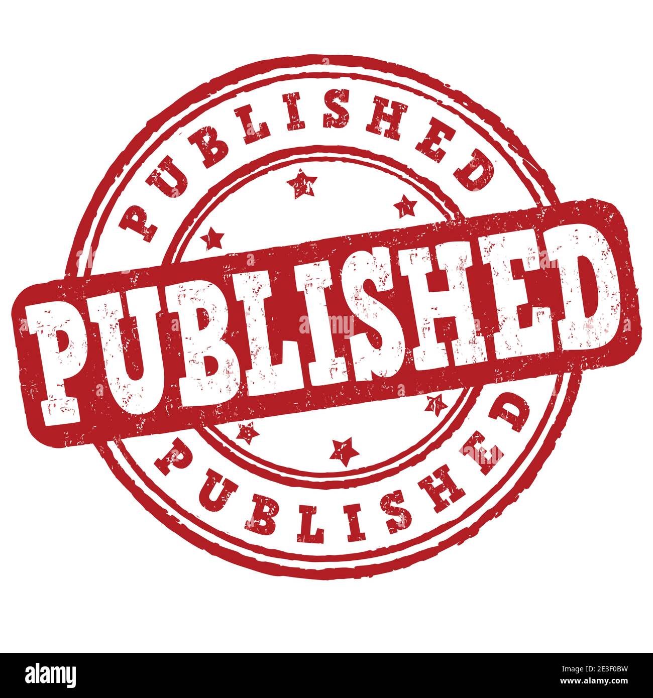 Published grunge rubber stamp on white background, vector illustration ...