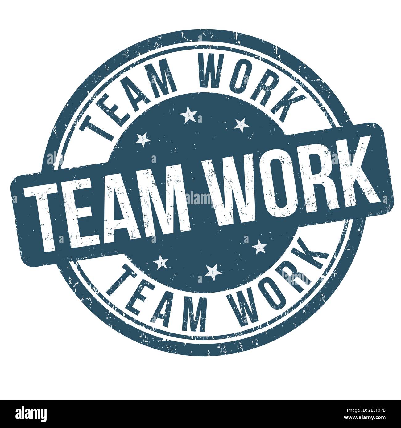 Team work grunge rubber stamp on white background, vector illustration ...