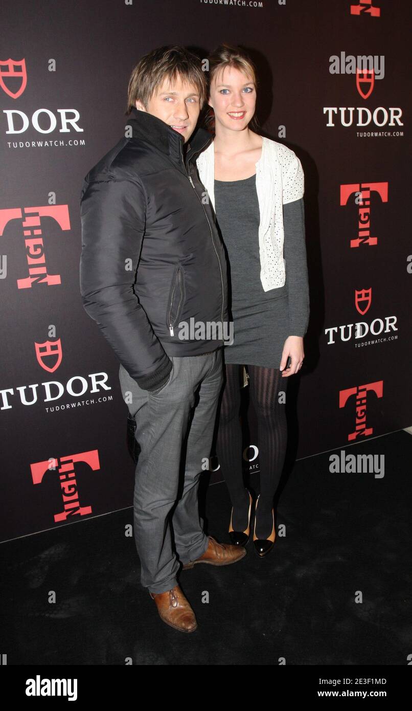 Stanislas Merhar and girlfriend Mona Walravens attending the 'T-Night ...