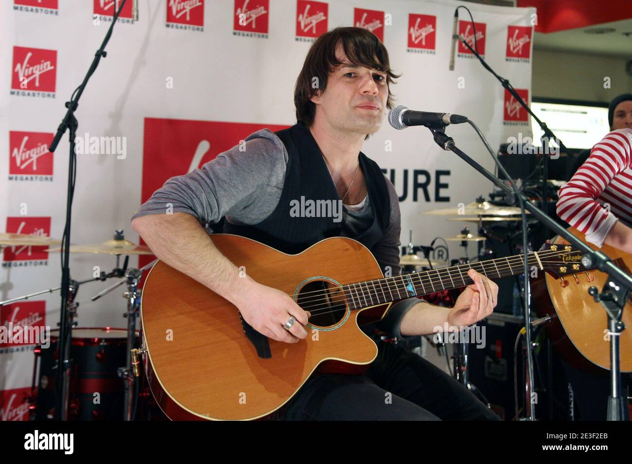 Singer Group 'Superbus' performing live during a show case held at the ...