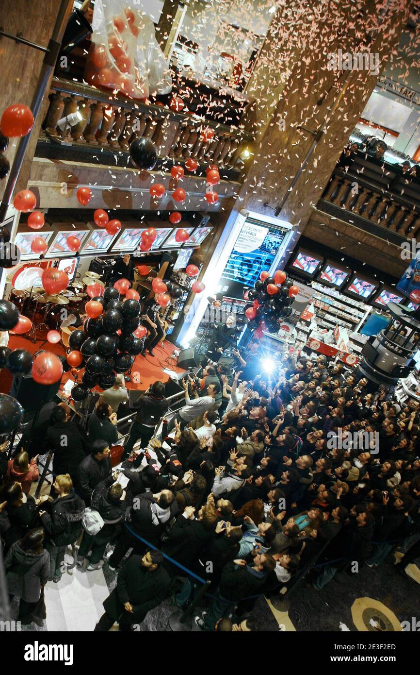 Singer Group 'Superbus' performing live during a show case held at the ...