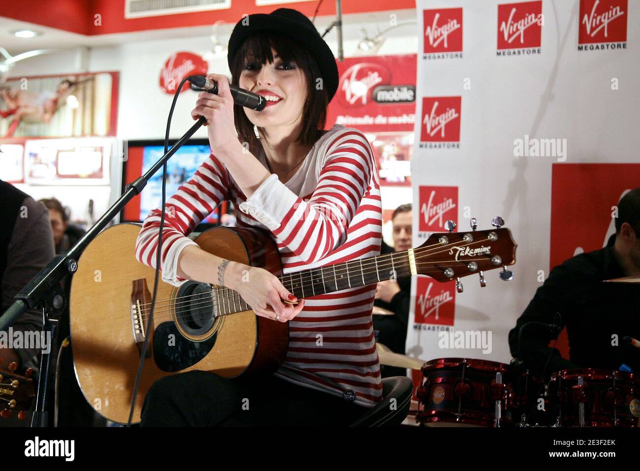 Singer Group 'Superbus' performing live during a show case held at the ...