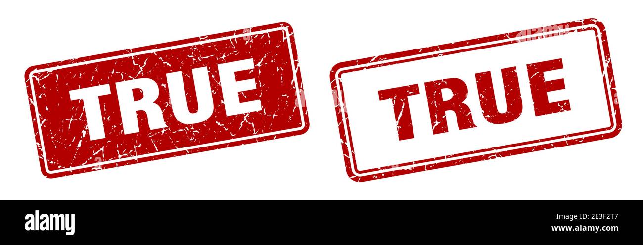true square stamp. true grunge sign set Stock Vector Image & Art - Alamy