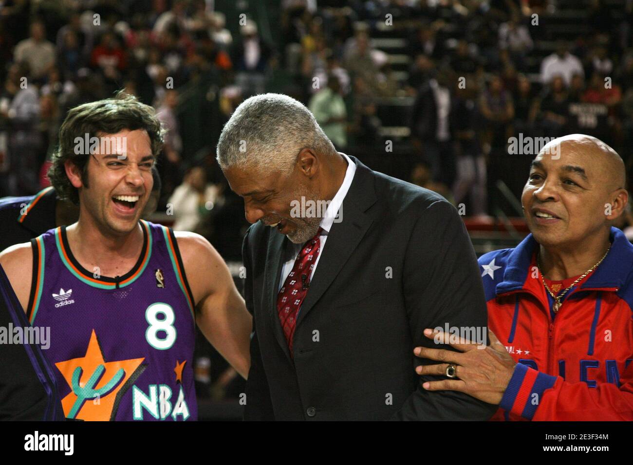 Zachary Levi from Chuck, Julius Erving, and the Harlem Globetrotters ...