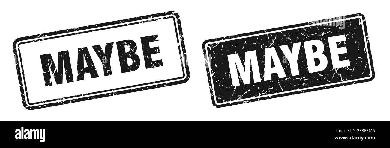 Black and white maybe Cut Out Stock Images & Pictures - Alamy
