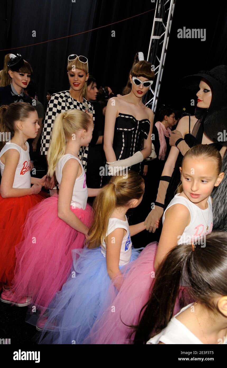 Model backstage during the Barbie Runway Show, during Mercedes Benz New ...