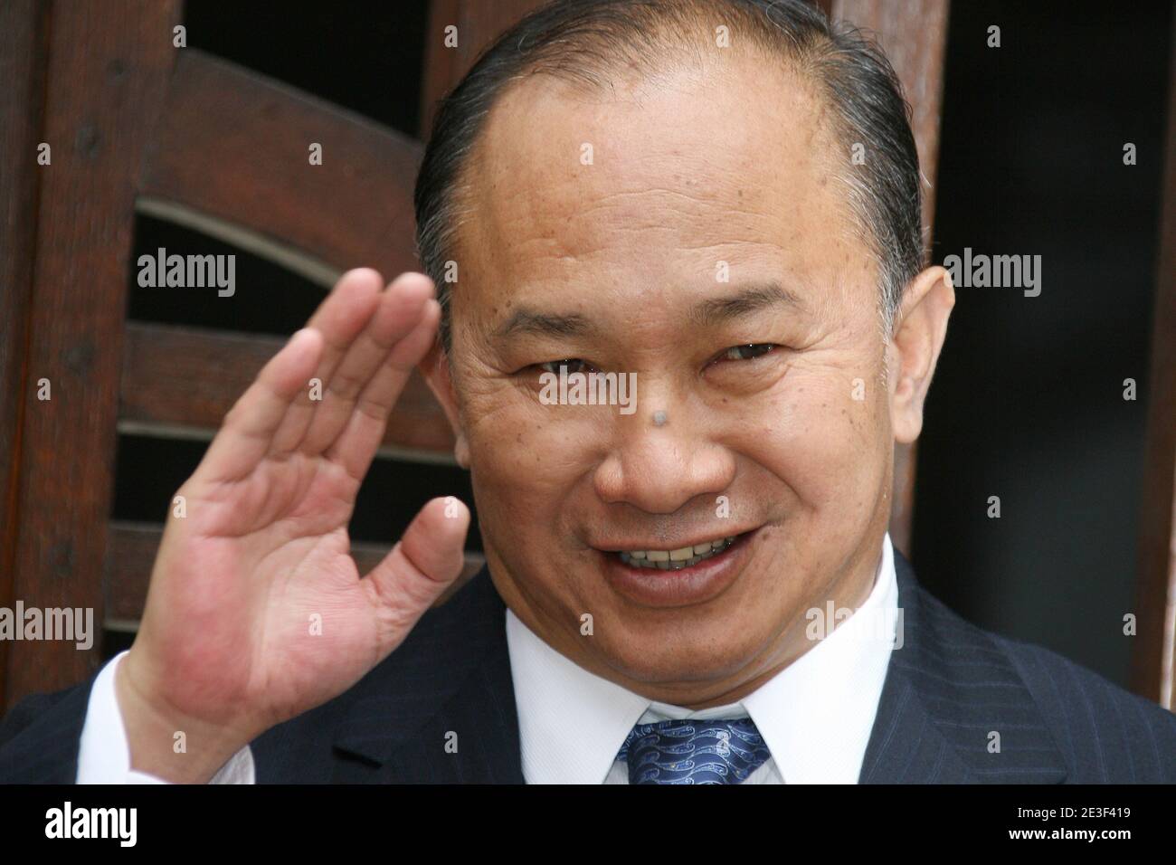 Director John Woo poses for pictures for his latest movie 'Les 3 ...