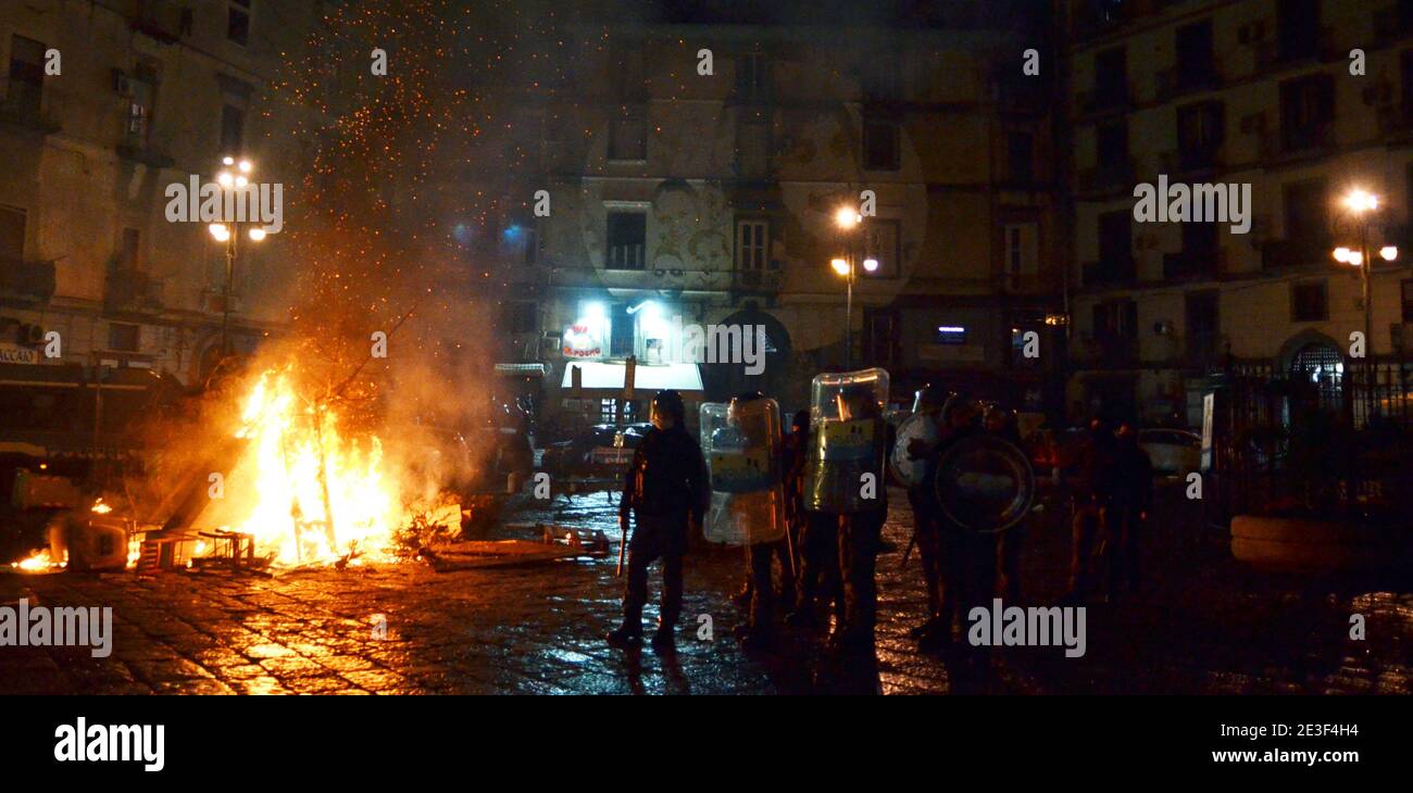Naples, Italy. 18th Jan, 2021. Rione Sanità district of the historic ...