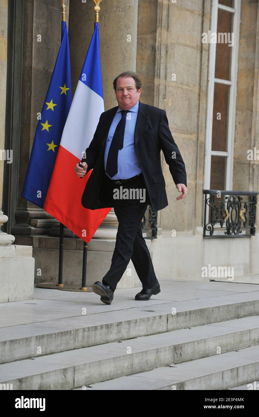French President's advisor Pierre Charon arrives at the Elysee Palace ...