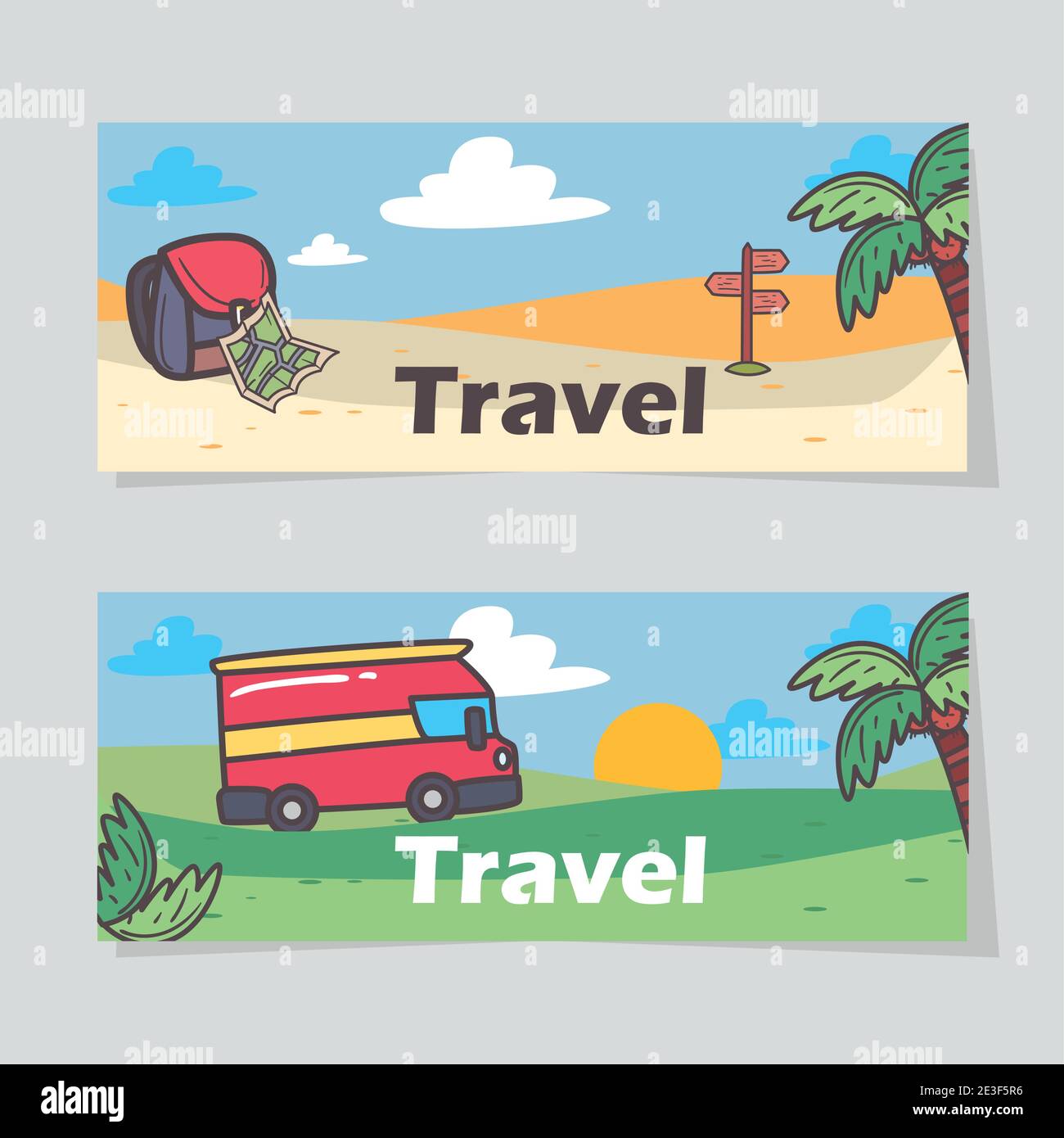 Bus Trip Holiday Stock Vector Images - Alamy