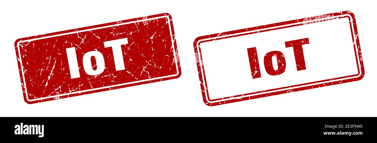 iot square stamp. iot grunge sign set Stock Vector Image & Art - Alamy