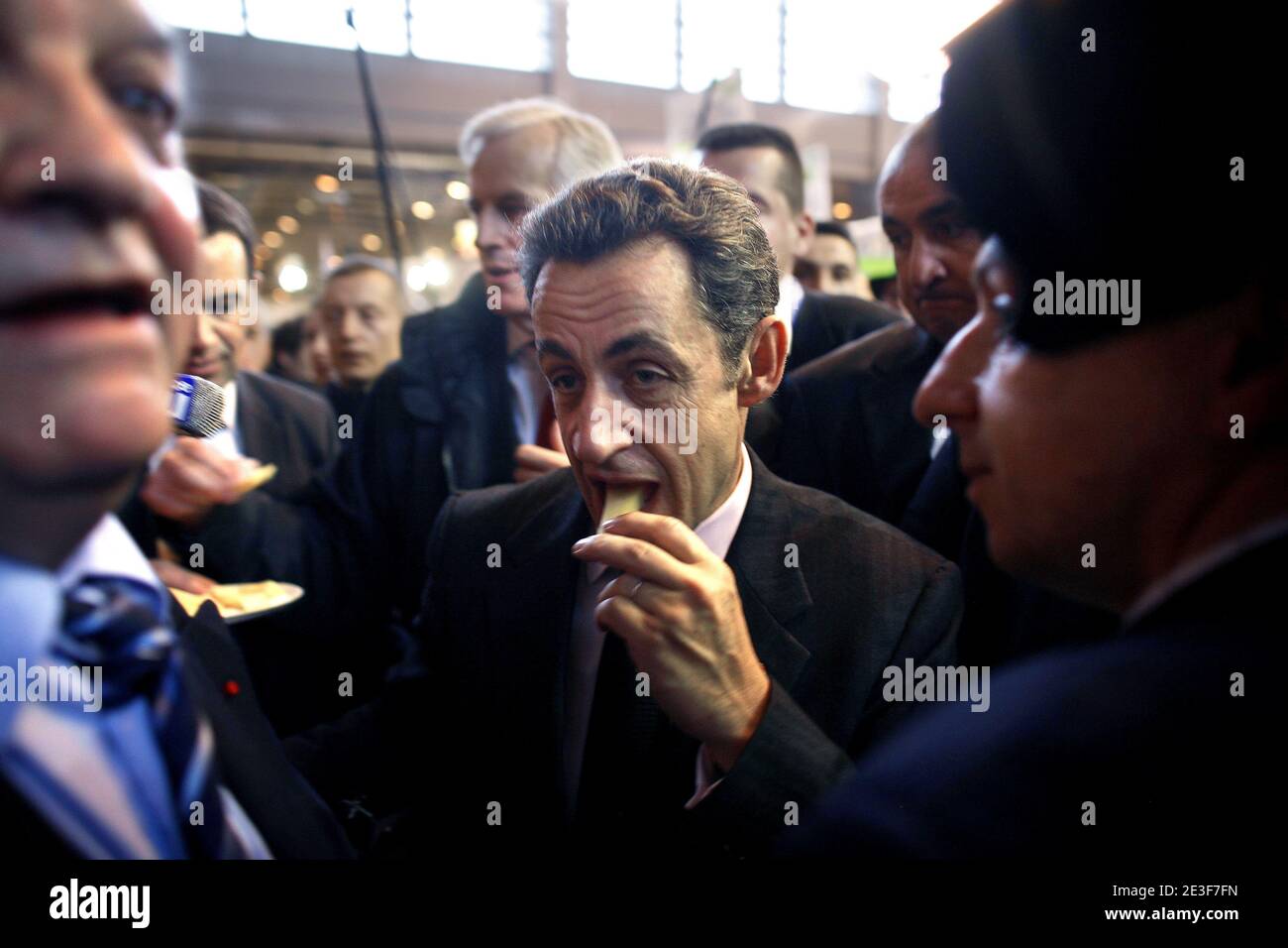 French president Nicolas Sarkozy and Agriculture Minister Michel ...