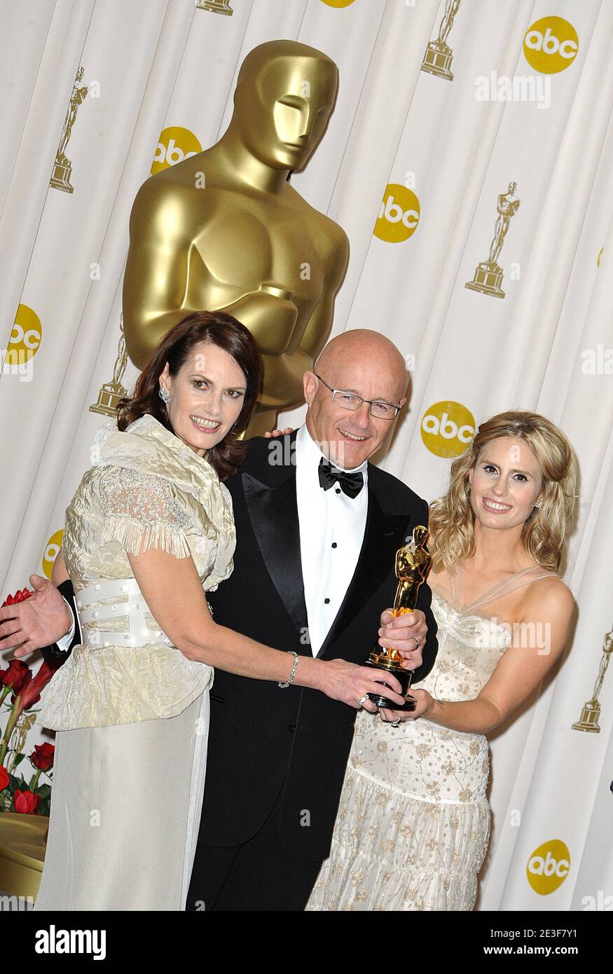 (left to right) Sally Bell, Kim Ledger and Kate Ledger accept Heath ...