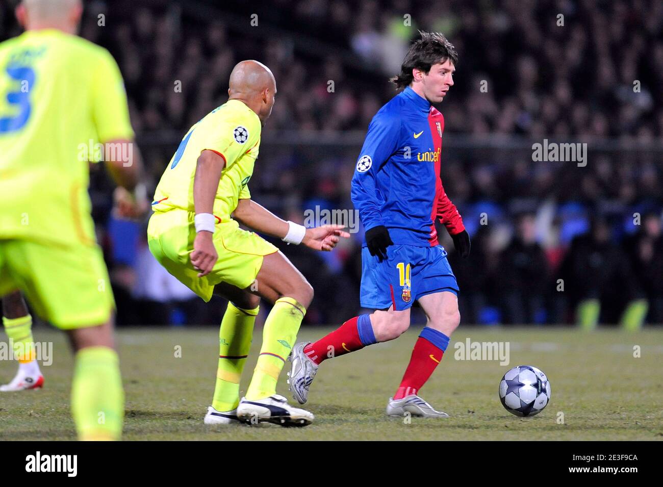 Barcelona's Lionel Messi during the UEFA Champions League - First ...
