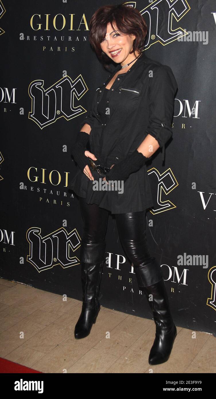 French singer Ysa Ferrer arriving at the Vip Room for the photo-call ...