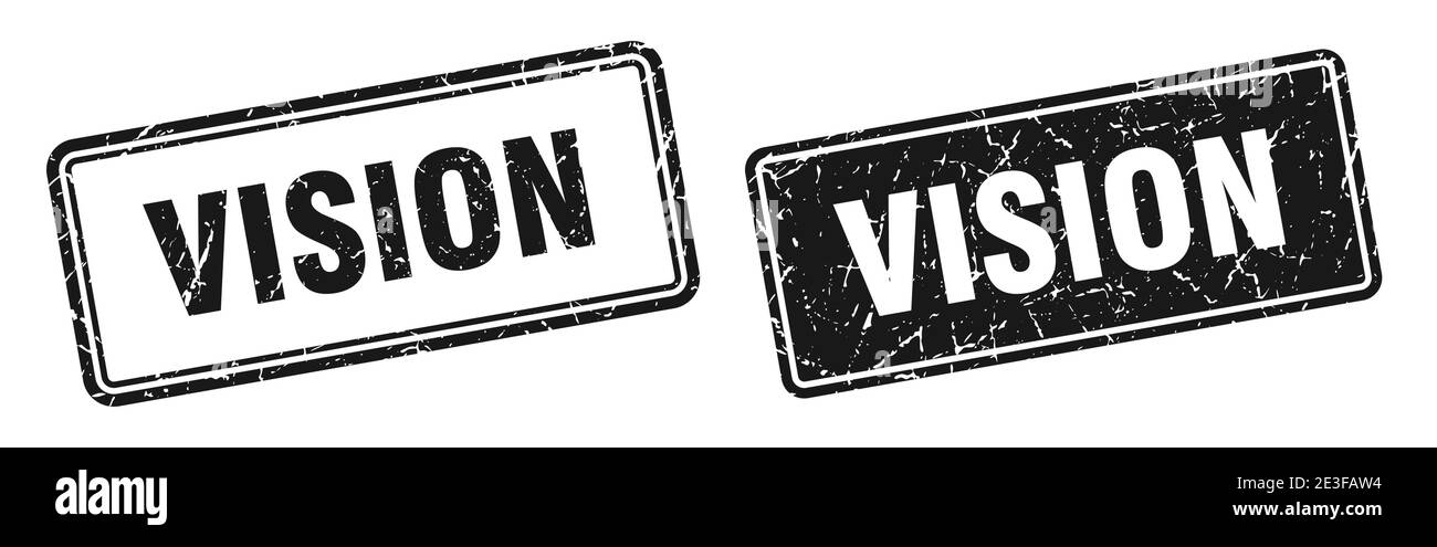 vision square stamp. vision grunge sign set Stock Vector Image & Art ...