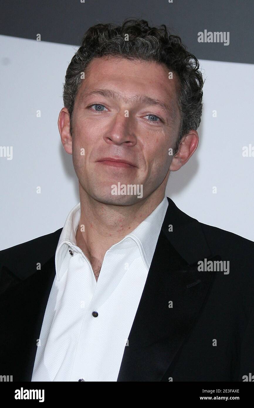 Vincent Cassel poses with his Cesar (best actor) in the press room ...