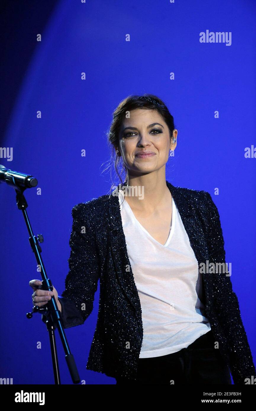 French singer Berry during the 24th Victoires de la Musique ceremony ...