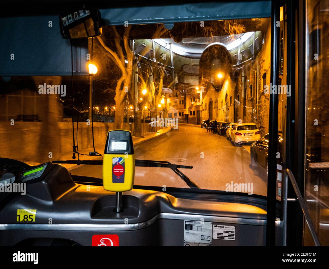 Inside bus advertising hi-res stock photography and images - Alamy