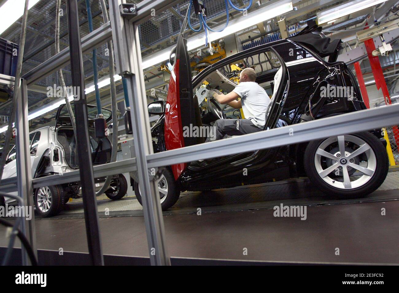 A view inside of Smart factory complex in Hambach, Moselle, France, on ...