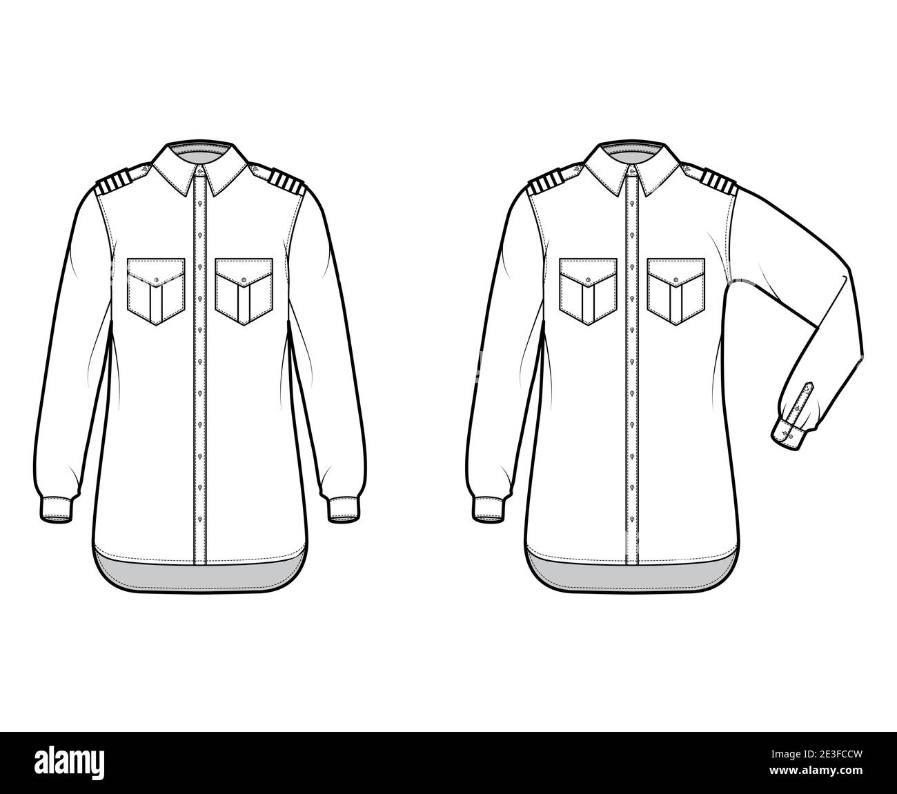 Folded shirts Stock Vector Images - Alamy