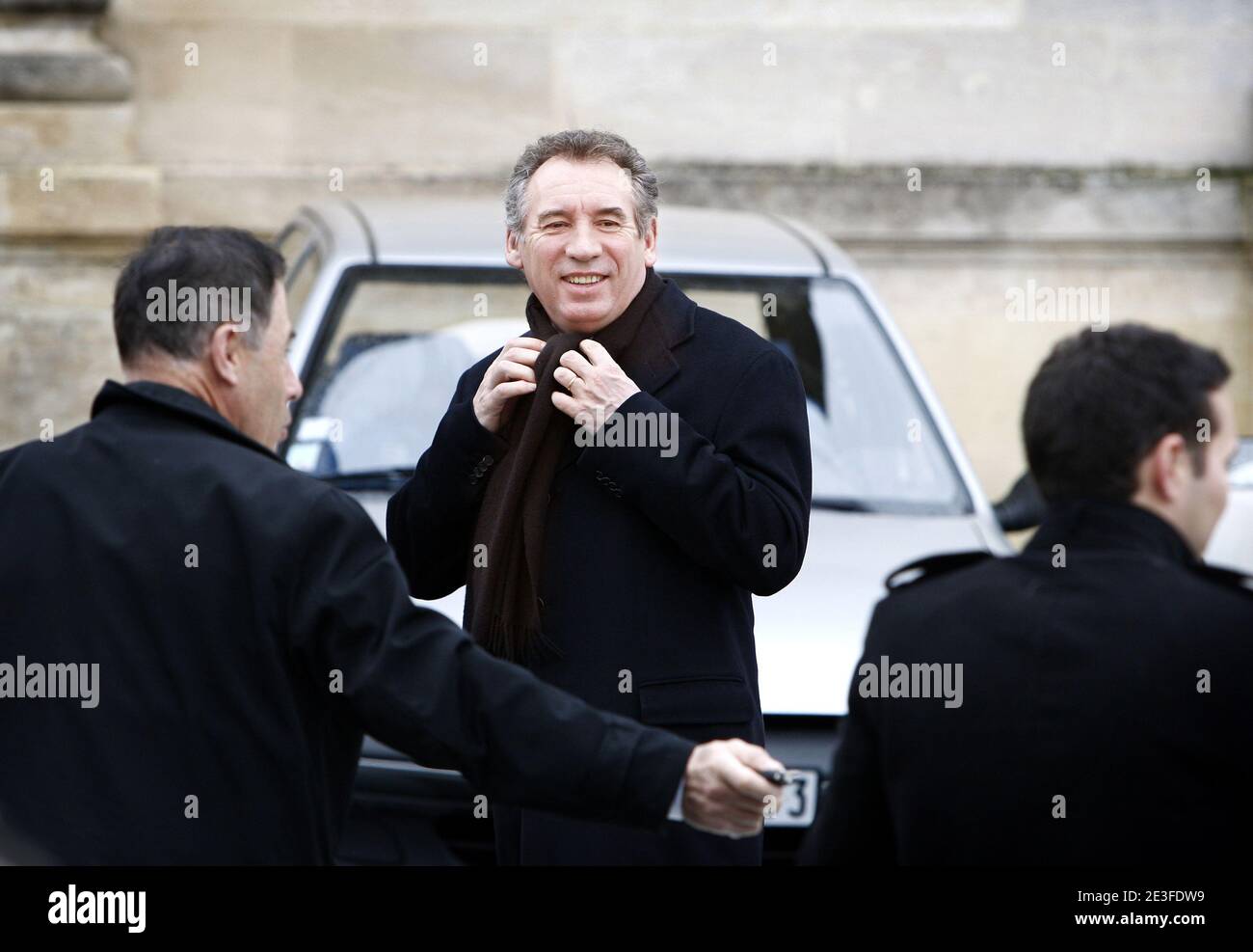 Modem President Francois Bayrou on visit in Talence, southwestern ...