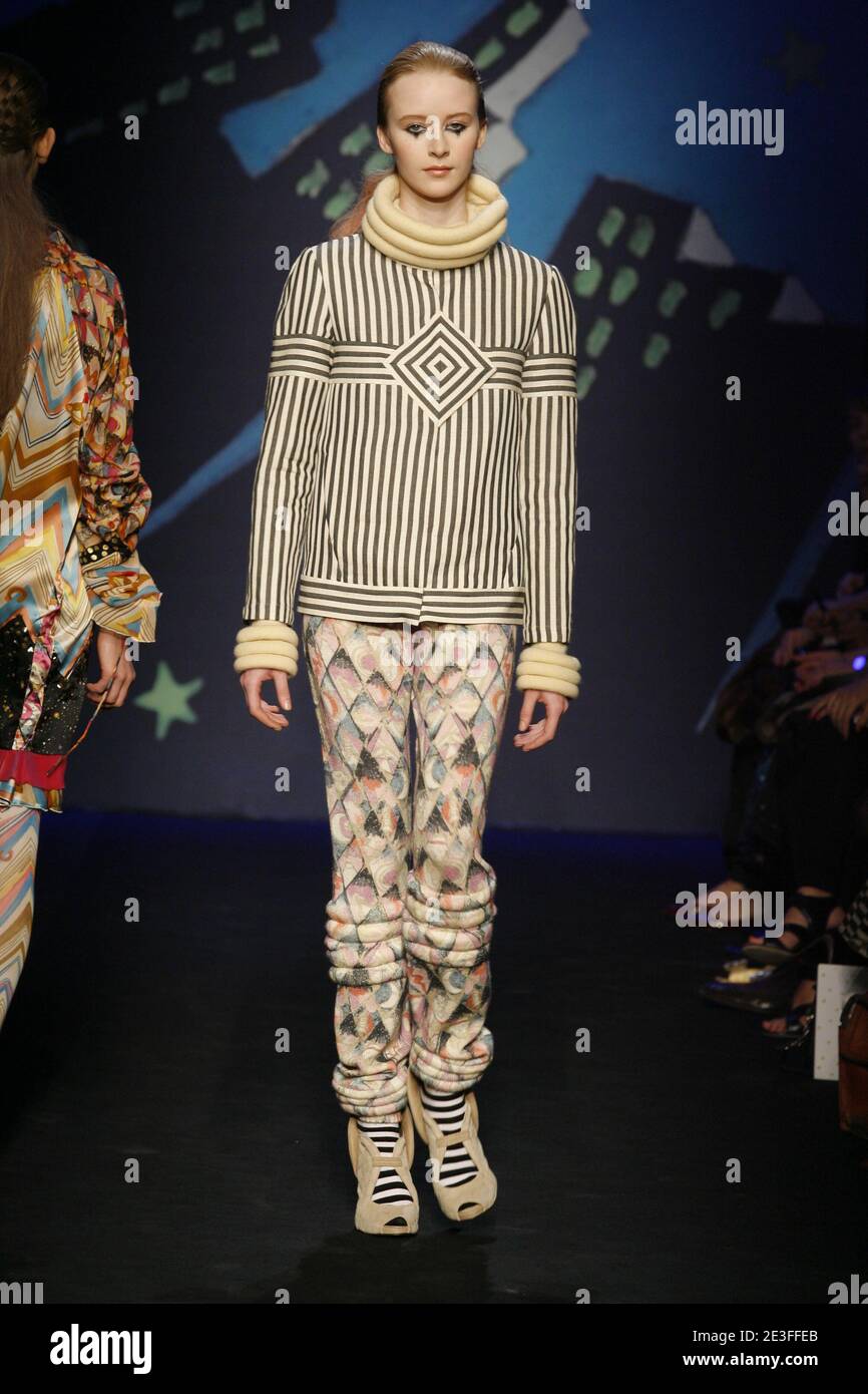 Model presents creation japanese fashion hi-res stock photography and ...