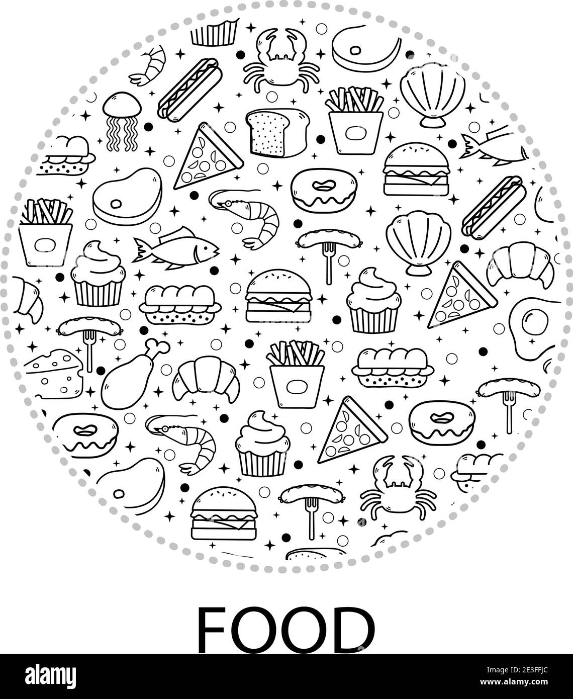 Fruit on a fork Stock Vector Images - Alamy