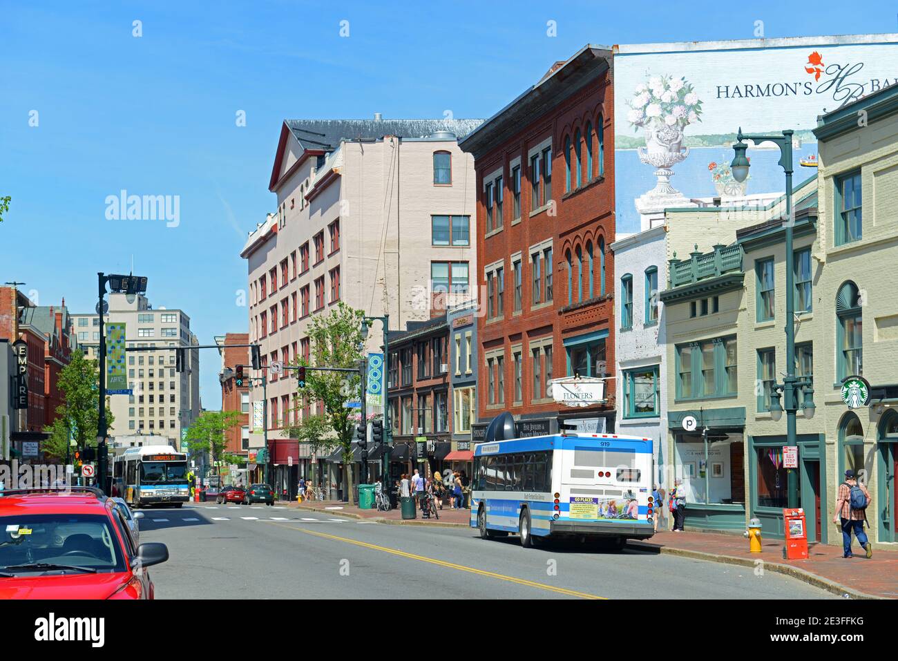 Maine Portland Congress Square High Resolution Stock Photography and ...