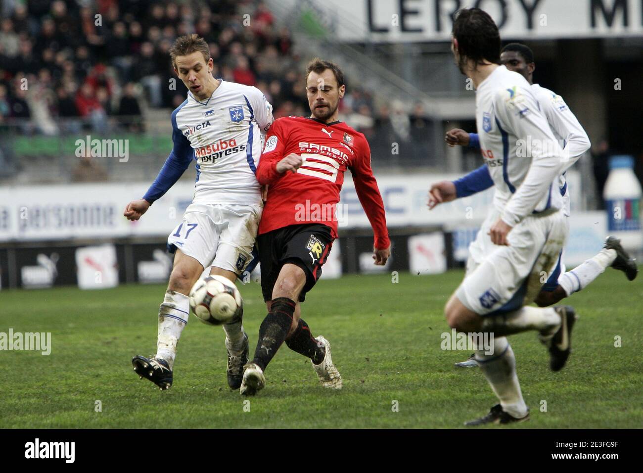 Auxerre battle for the ball hi-res stock photography and images - Alamy