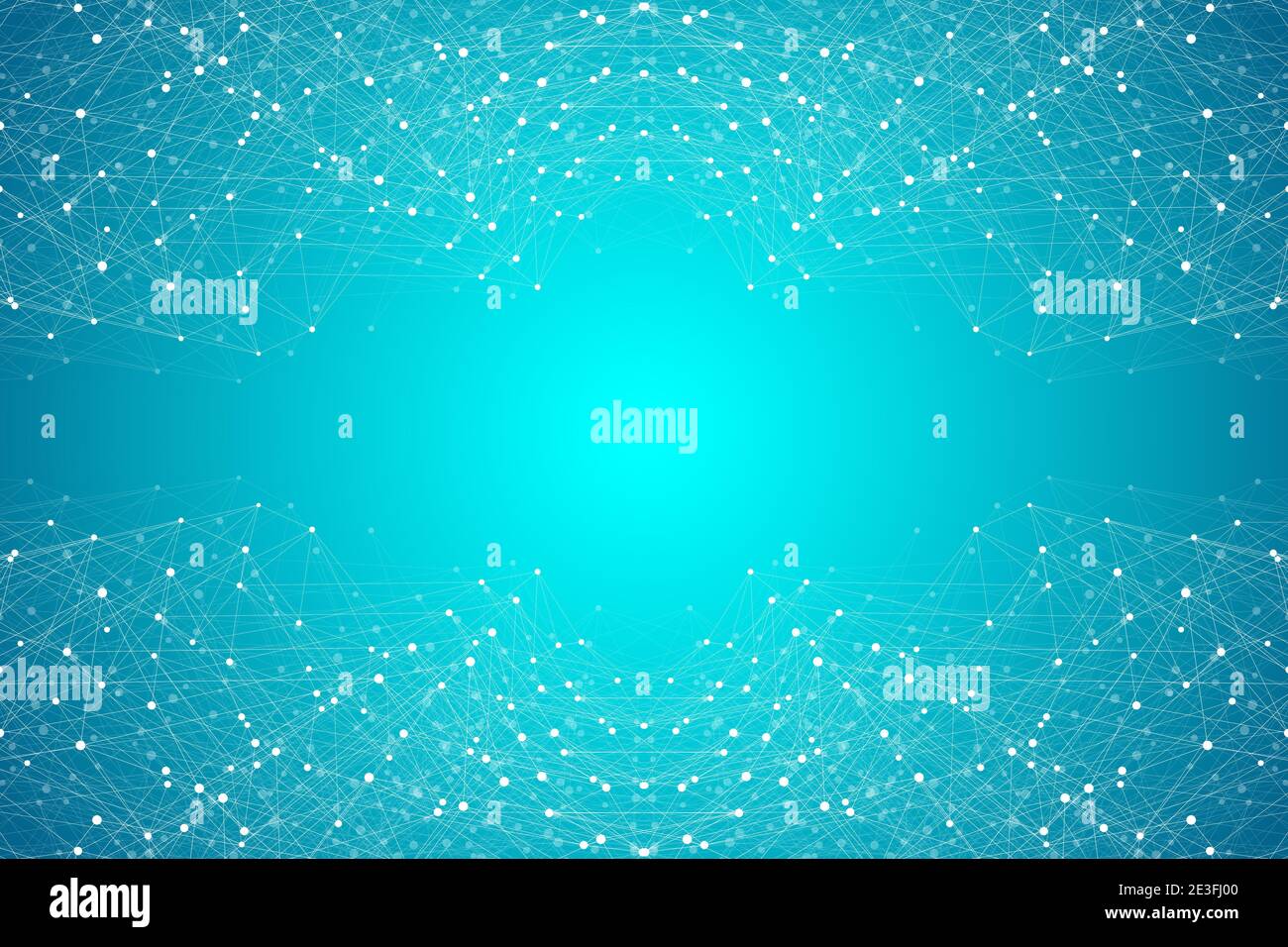 Geometric connected background lines and dots. Simple technology ...