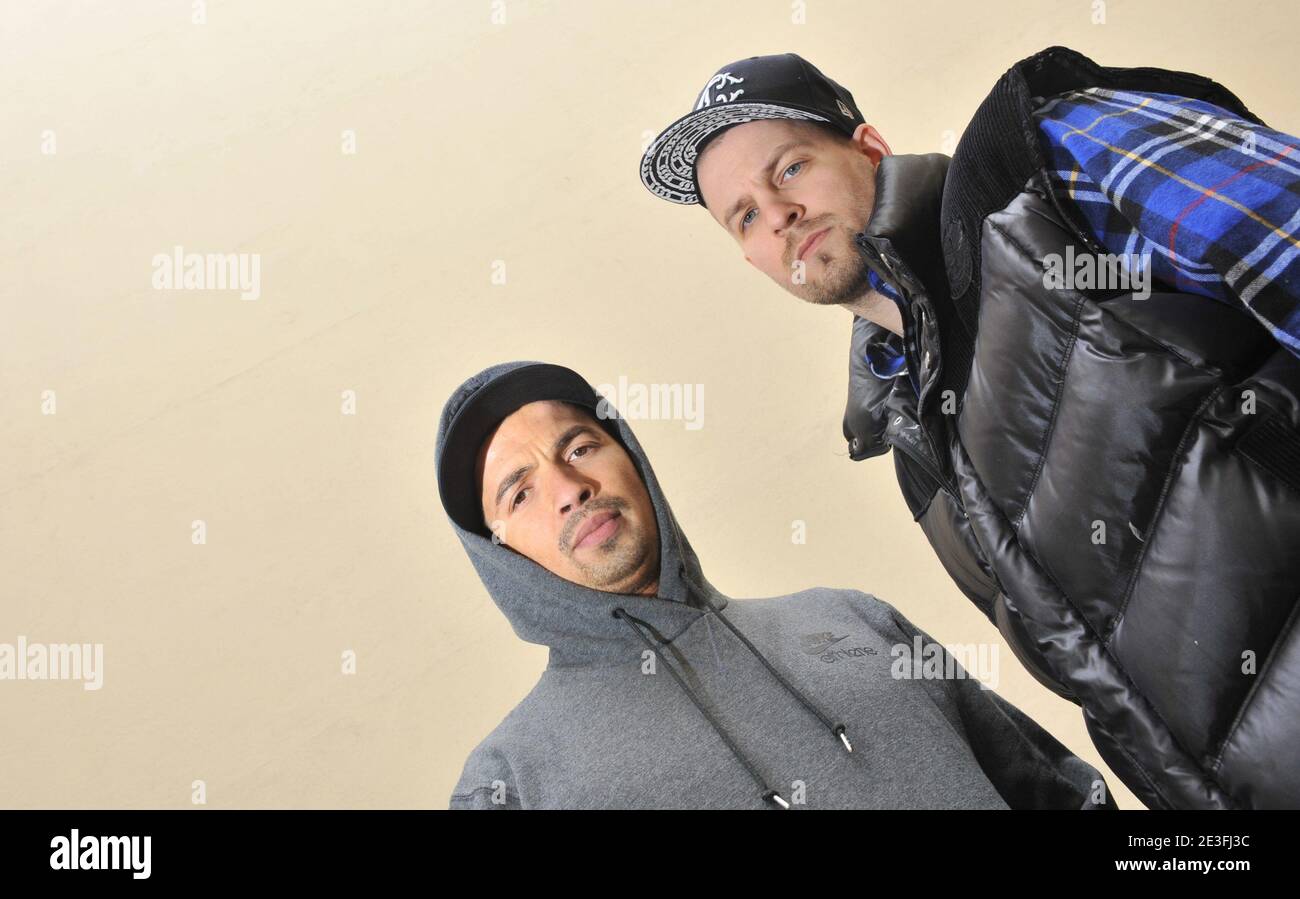 EXCLUSIVE: Rappers Tunisiano and Stress pose at UpMusic/Warner ...