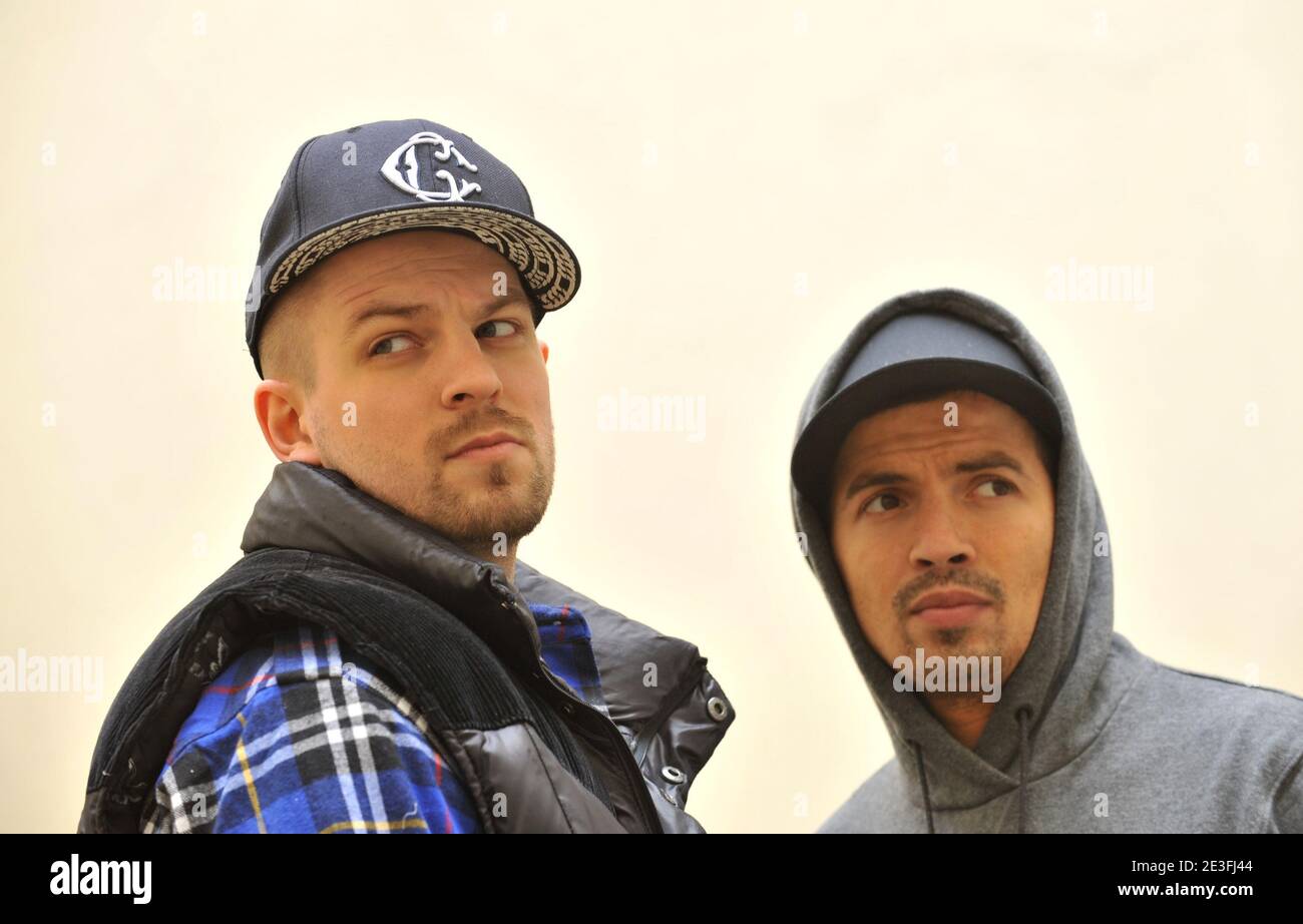 EXCLUSIVE: Rappers Tunisiano and Stress pose at UpMusic/Warner ...