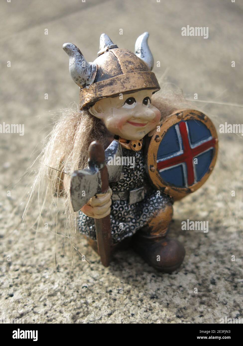 Icelandic history for children: a little model Viking on bended knee ...