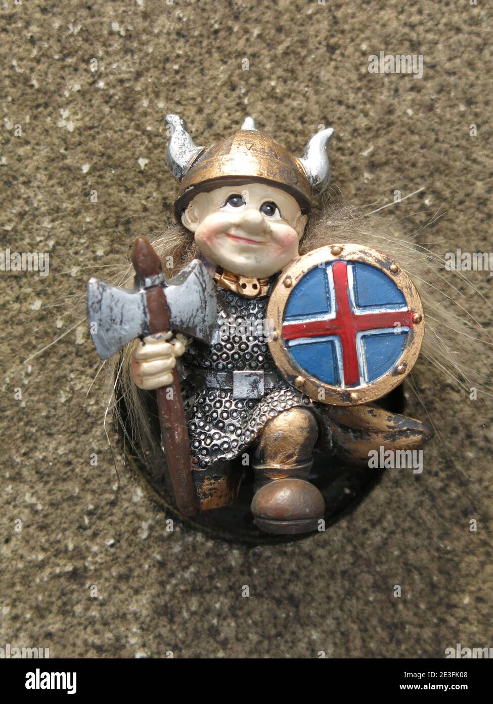 Icelandic history for children: a little model Viking on bended knee ...