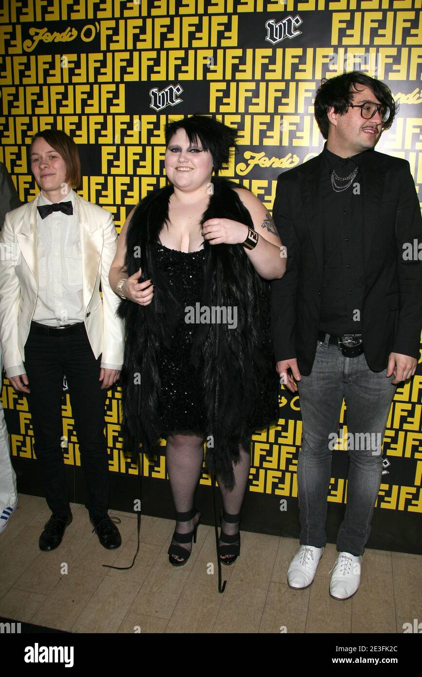Singer Beth Ditto and her group ' The Gossip' attend the Fendi party ...