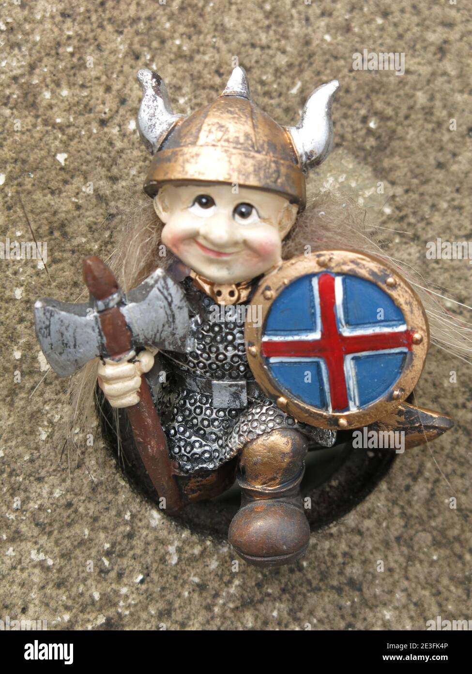 Icelandic history for children: a little model Viking on bended knee ...