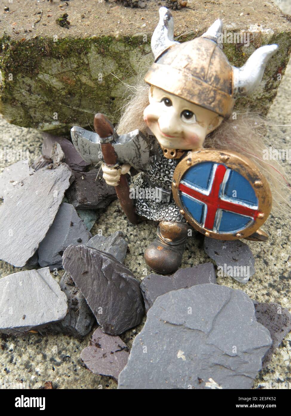Icelandic history for children: a little model Viking on bended knee ...
