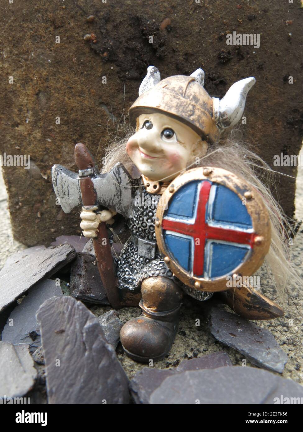 Icelandic history for children: a little model Viking on bended knee ...